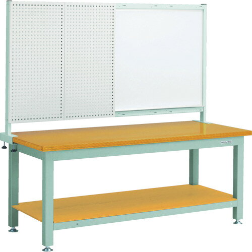 オレンジブック トラスコ中山　TRUSCOTRUSCO 重荷重作業台(3000kg)TW型 1800X900XH1740(全高) 前パネル付 グリーン色 〔品番:RTW1809P1〕[ 注番:4672682]特長●本体は構造用鋼管、圧延鋼材...