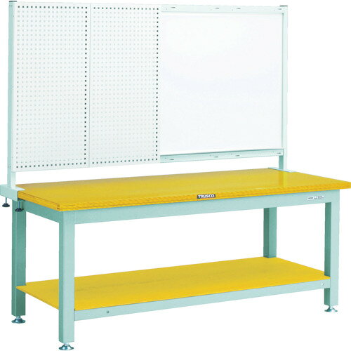 オレンジブック トラスコ中山　TRUSCOTRUSCO 重荷重作業台(3000kg)TW型 1800X750XH1740(全高) 前パネル付 グリーン色 〔品番:TW1800P1〕[ 注番:4673352]特長●本体は構造用鋼管、圧延鋼材で...
