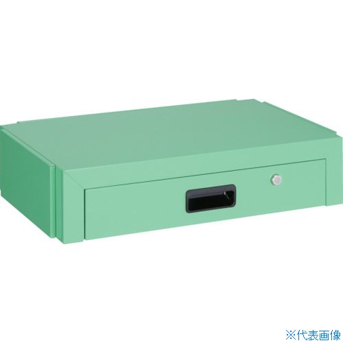 オレンジブック トラスコ中山　TRUSCOTRUSCO ツールワゴン ドルフィン用引出 1段 600X400 ヤンググリーン 〔品番:DLWS64VYG〕[ 注番:4688295]特長●収納、保管に便利です。●棚板の組付けは、支柱にナット及...