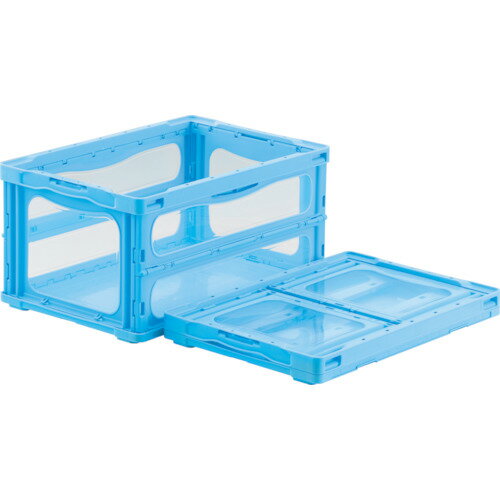 オレンジブック トラスコ中山　TRUSCOサンコー 折りたたみコンテナー 559160 マドコンライトO−40Bブルー 〔品番:SKMLOO40BBL〕[ 注番:4699017]特長●マドコンよりも最大20％軽く、折りたたんだ際に30％薄く...