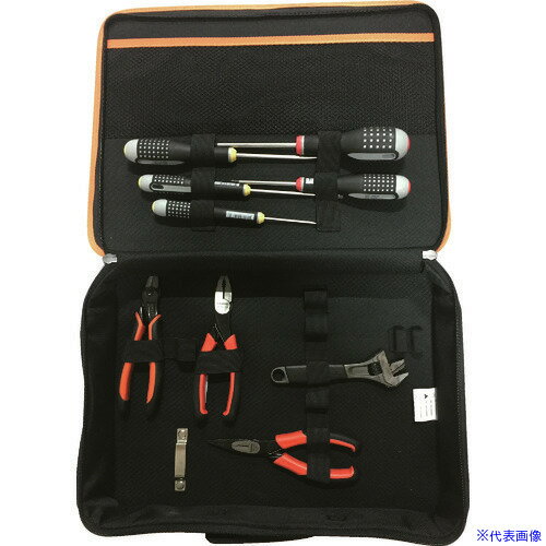 オレンジブック トラスコ中山　TRUSCOBAHCO スタンダード工具セット 〔品番:9845〕[ 注番:4707745]特長●BAHCOエルゴシリーズスタンダードセットです。●ケース付きですので持ち運びにも便利です。●ハンドル部はポリプロ...