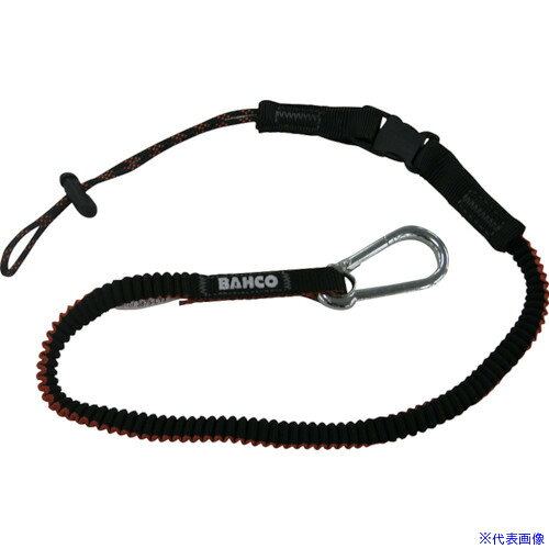 オレンジブック トラスコ中山　TRUSCOBAHCO 安全ロープ カラビナランヤード 自然長650mm 最大長さ1200mm 〔品番:3875LY3〕[ 注番:4708938]特長●強度のあるポリエステルのヒモと伸縮性のあるコイルがショック...