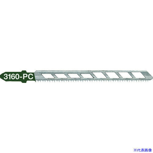 オレンジブック トラスコ中山　TRUSCOMPS 【売切廃番】 ジグソーブレード 「スケルトン」木工用 直角刃 3160PC (5枚入) 〔品番:3160PC〕[ 注番:4715781]特長●刃部分に複数の窓を設けることで、切断時に刃とワー...