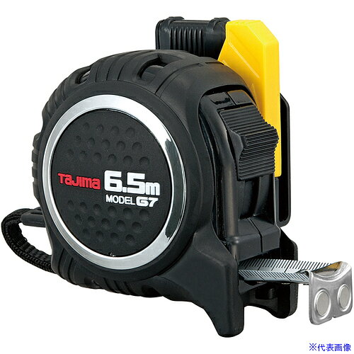 オレンジブック トラスコ中山　TRUSCOタジマ セフG7ロックマグ爪25 6.5m メートル目盛 黒/黒 〔品番:SFG7LM2565〕[ 注番:4718836]特長●片手で簡単脱着できる、落下防止用ベルトホルダー付です。●剛性力アップの...