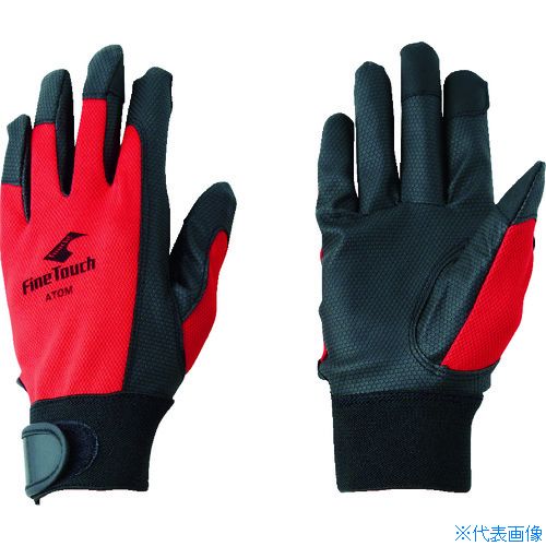 オレンジブック トラスコ中山　TRUSCOアトム ファインタッチ レッド M 〔品番:2027RM〕[ 注番:4728360]特長●着用したままタッチパネル操作が可能なフィットグローブです。●銅繊維入りでタッチパネルがサクサク動きます。●通...