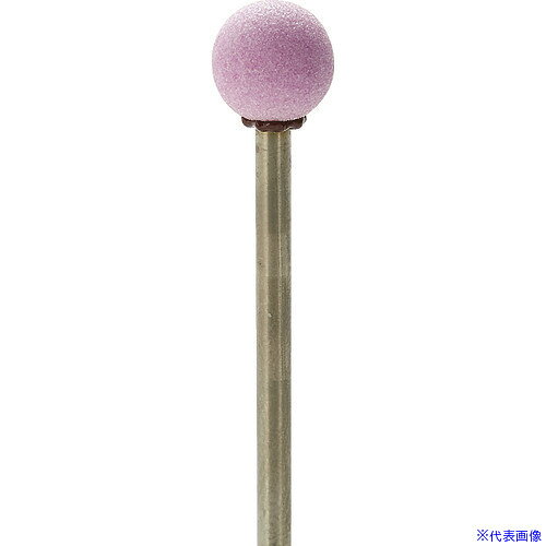 オレンジブック トラスコ中山　TRUSCOナカニシ 軸付砥石 10本入 球型 φ10×軸φ3 WA #100 〔品番:42454〕[ 注番:4765605]特長●振れ精度を極めて小さく抑え、振動・ビビりの少ない精度の高い軸付砥石です。用途●...