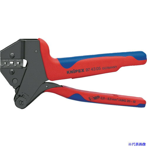 オレンジブック トラスコ中山　TRUSCOKNIPEX 【売切廃番】クリンピングシステムプライヤー 接続端子用 〔品番:974305〕[ 注番:4787331]特長●別売の圧着ダイスを交換することで、1つのツールだけで、ほぼ1000種類の圧...