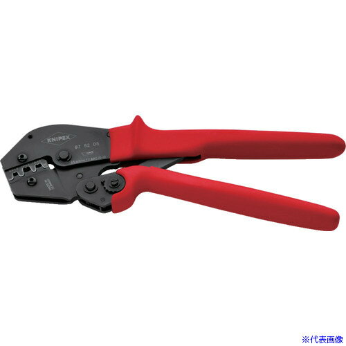 オレンジブック トラスコ中山　TRUSCOKNIPEX 9752−05 圧着ペンチ 250mm 〔品番:975205〕[ 注番:4787471]特長●てこの原理を最大限利用するデザインにより、通常の圧着プライヤーよりも30％まで握力を低減し...
