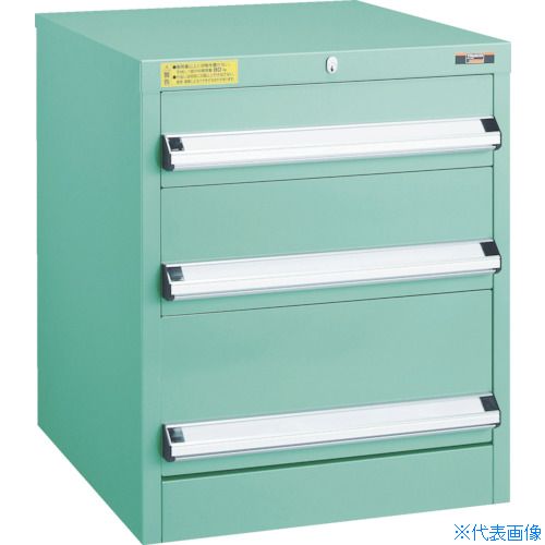 オレンジブック トラスコ中山　TRUSCOTRUSCO VE5S型中量キャビネット 500X550XH600 引出3段 〔品番:VE5S603〕[ 注番:4790375]特長●セーフティロック機構付のため引き出しを1段開けていると安全機構が...