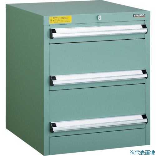 オレンジブック トラスコ中山　TRUSCOTRUSCO VE5S型中量キャビネット 500X550XH600 引出3段 〔品番:VE5S606〕[ 注番:4790405]特長●セーフティロック機構付のため引き出しを1段開けていると安全機構が...