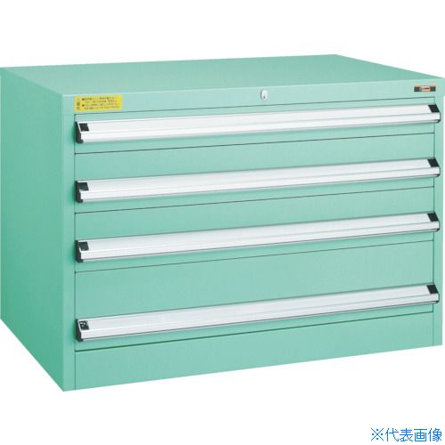 オレンジブック トラスコ中山　TRUSCOTRUSCO VE9S型中量キャビネット 880X550XH600 引出4段 〔品番:VE9S602〕[ 注番:4791541]特長●セーフティロック機構付のため引き出しを1段開けていると安全機構が...