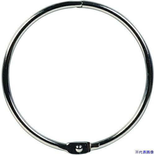 オレンジブック トラスコ中山　TRUSCOVELOS カードリング NO.100 90mm 〔品番:JL100〕[ 注番:4792789]特長●ビニールシートや厚紙の見本帳などに最適です。仕様●色：シルバー●内径(mm)：81●線径(mm)...