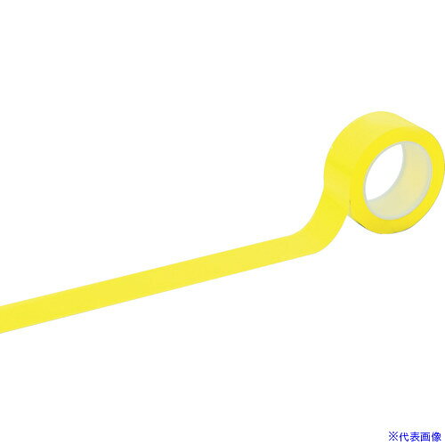 オレンジブック トラスコ中山　TRUSCO緑十字 クリーンルーム用ラインテープ 黄 50mm幅×33m PET+PVC 〔品番:259043〕[ 注番:4793471]特長●発じんを防止するため、芯管にプラスチックを使用したクリーンルーム用...