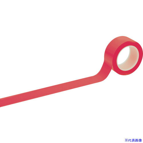 オレンジブック トラスコ中山　TRUSCO緑十字 クリーンルーム用ラインテープ 赤 50mm幅×33m PET+PVC 〔品番:259044〕[ 注番:4793480]特長●発じんを防止するため、芯管にプラスチックを使用したクリーンルーム用...