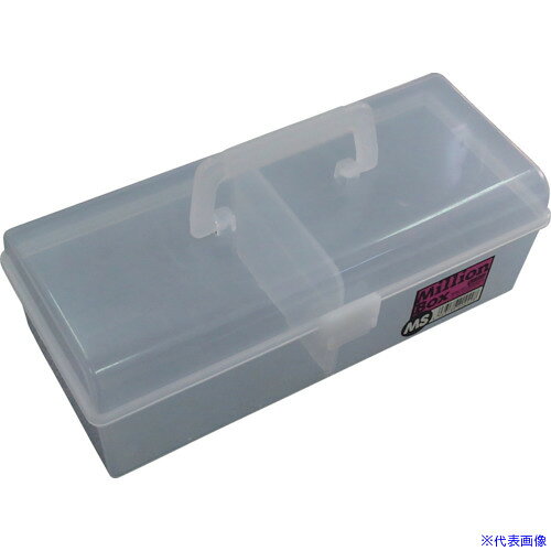 オレンジブック トラスコ中山　TRUSCOMEIHO ミリオンBOXMS 透明 〔品番:MBOXMSTM〕[ 注番:4818725]特長●可変式仕切板1枚付です。●小型工具やホビー用工具の収納に最適です。●中身が見やすいクリア色です。用途●...