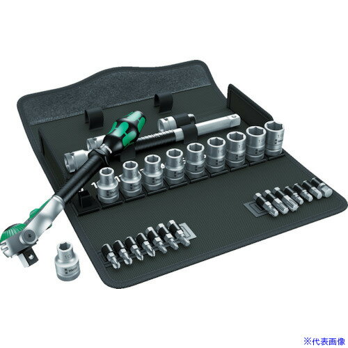 オレンジブック トラスコ中山　TRUSCOWera(ヴェラ) 8100SC6 サイクロップラチェット「スピード」セット 1/2 〔品番:004076〕[ 注番:4838408]特長●エクステンションバーと軸部の空回り機能により、工具の回転を...