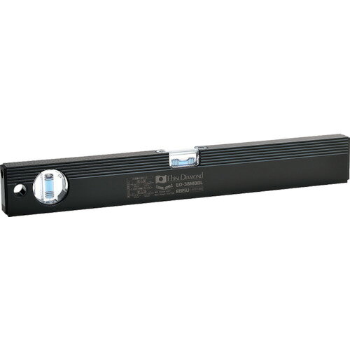 オレンジブック トラスコ中山　TRUSCOエビスダイヤモンド 磁石付ベーシックレベルブラック 380mm ブラック/ブルー 〔品番:ED38MBBL〕[ 注番:4850491]特長●樹脂製フラット型サイドキャップ付で建材等を傷つけません。●...