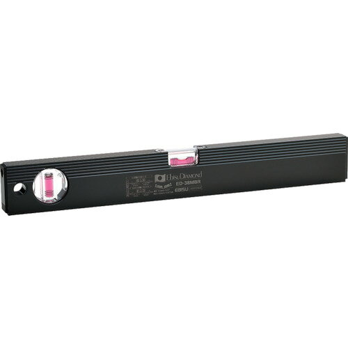 オレンジブック トラスコ中山　TRUSCOエビスダイヤモンド 磁石付ベーシックレベルブラック 380mm ブラック/レッド 〔品番:ED38MBR〕[ 注番:4850505]特長●樹脂製フラット型サイドキャップ付で建材等を傷つけません。●水...