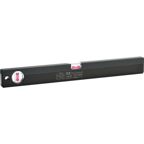 オレンジブック トラスコ中山　TRUSCOエビスダイヤモンド ベーシックレベルブラック 450mm ブラック/レッド 〔品番:ED45BR〕[ 注番:4850530]特長●樹脂製フラット型サイドキャップ付で建材等を傷つけません。●水平気泡管...