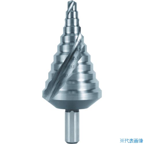 オレンジブック トラスコ中山　TRUSCORUKO 2枚刃スパイラルステップドリル 40.5mm ハイス 〔品番:101090〕[ 注番:4863640]特長●CBN研磨とスパイラルフルートによりビビりを最小限に抑えて高い切削性能を発揮しま...