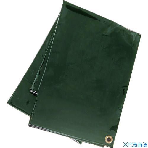 オレンジブック トラスコ中山　TRUSCOTRUSCO 溶接遮光シートのみ 0.35T×W970×H1470 深緑 〔品番:B153DG〕[ 注番:4875265]特長●溶接遮光フェンス用の替シートです。●周囲折り返しターポリン補強により強...