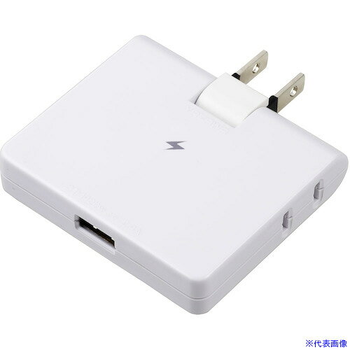 オレンジブック トラスコ中山　TRUSCOYAZAWA 雷ガード付コーナータップ2AC+1USB2.4Aホワイト 〔品番:H6CK3001UWH〕[ 注番:4886596]特長●雷ガード機能で接続機器を守ります。●小型タップでもUSB出力は...