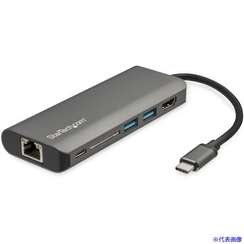 オレンジブック トラスコ中山　TRUSCOStarTech USBマルチハブ/USB−C/4K30Hz HDMI/60W PD/3x USB/LAN/SD 〔品番:DKT30CSDHPD3〕[ 注番:4892540]特長●携帯用のドッキング...