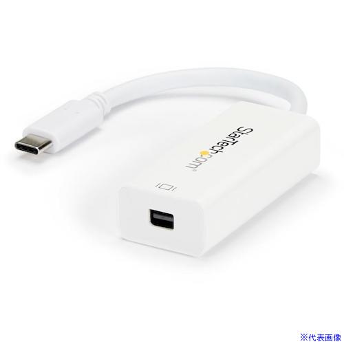 オレンジブック トラスコ中山　TRUSCOStarTech ディスプレイアダプター/USB−C − mDP/4K60Hz/14cmケーブル/WT 〔品番:CDP2MDP〕[ 注番:4928208]特長●USB-CとミニDPを接続するアダプタ...