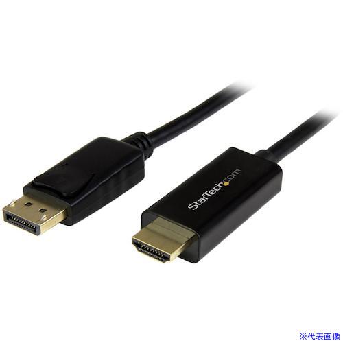 オレンジブック トラスコ中山　TRUSCOStarTech ディスプレイ変換ケーブル/DP 1.2 − HDMI 1.4/2m/4K30Hz/BK 〔品番:DP2HDMM2MB〕[ 注番:4929767]特長●パソコンを直接HDMIディスプ...
