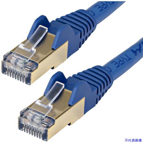 オレンジブック トラスコ中山　TRUSCOStarTech カテゴリ6A(CAT6A)LANケーブル/1.5m/ブルー/STP/ツメ折れ防止 〔品番:6ASPAT150CMBL〕[ 注番:4931333]特長●カテゴリ6aに対応しています。...
