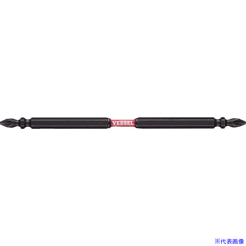 オレンジブック トラスコ中山　TRUSCOVESSEL サキスボトーションビットSST 2本組(両頭)+2×150mm 〔品番:SST142150〕[ 注番:4940563]特長●くびれ部のクッション効果で電動インパクトの衝撃を吸収し、ビッ...