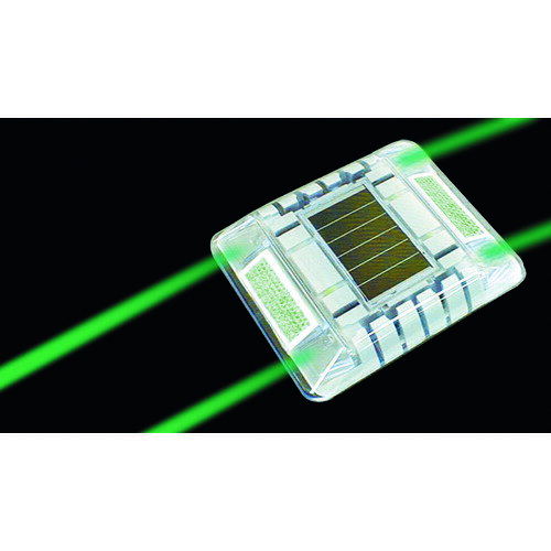 オレンジブック トラスコ中山　TRUSCOCATEYE ルミナスアイ・マイティ ソーラー式常灯 両面 緑 〔品番:LE2602G〕[ 注番:4953274]特長●ソーラー式のため、太陽光が当たる箇所では電池交換不要です。（約2〜3年間）●付...