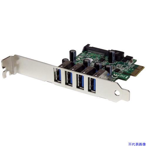 オレンジブック トラスコ中山　TRUSCOスターテック USB増設カード/PCIe 2.0 - 4x USB-A/5Gbps/SATA電源/UASP 〔品番:PEXUSB3S4V〕[ 注番:4975408]特長●USB 3.0ポート4口を増...