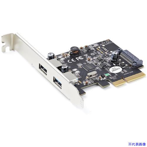 オレンジブック トラスコ中山　TRUSCOStarTech USB増設カード/PCIe 3.0 − 2x USB−A/10Gbps/SATA電源/UASP 〔品番:PEXUSB312A3〕[ 注番:4975412]特長●10Gbps速度のU...