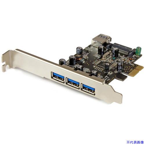 オレンジブック トラスコ中山　TRUSCOスターテック USB増設カード/PCIe 2.0 - 1x USB-A内部 + 3x USB-A外部/5Gbps 〔品番:PEXUSB3S42〕[ 注番:4975425]特長●USB 3.0ポート4...