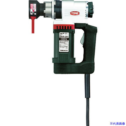 オレンジブック トラスコ中山　TRUSCOTONE シャーレンチ 1次締専用レンチ 建方1番 六角ボルト用 電源AC100V 〔品番:GKR251〕[ 注番:4981286]特長●溶融亜鉛メッキ高力六角ボルトの1次締めに最適な電動レンチです...