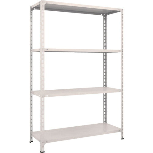 オレンジブック トラスコ中山　TRUSCOTRUSCO スチールラック 軽量ボルト式棚 1200X450XH1800 4段 ネオグレー 〔品番:64X14〕[ 注番:5024676]特長●4方からの出し入れがしやすく、棚板の上下面4面は振れ...
