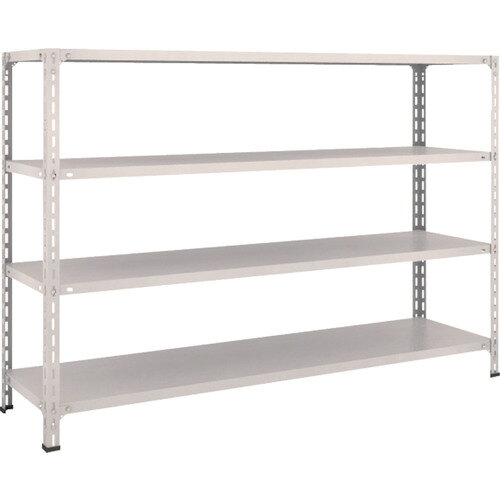 オレンジブック トラスコ中山　TRUSCOTRUSCO スチールラック 軽量ボルト式棚 1800X450XH1200 4段 ネオグレー 〔品番:46X14〕[ 注番:5024919]特長●4方からの出し入れがしやすく、棚板の上下面4面は振れ...