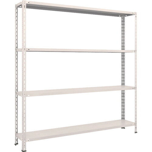 オレンジブック トラスコ中山　TRUSCOTRUSCO スチールラック 軽量棚 中棚ボルトレス型1800X300X1800 4段 ネオグレー 〔品番:L66V14〕[ 注番:5025770]特長●組み立て簡単、今までボルト組みをしていた手間...