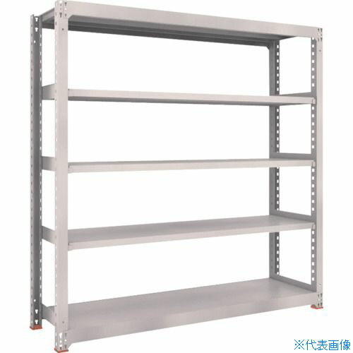 オレンジブック トラスコ中山　TRUSCOTRUSCO スチールラック M3型中量棚 1800×471×H1800 5段 単体 ネオグレー 〔品番:M36655〕[ 注番:5059526]特長●ボルトを1本も使用していないボルトレス構造で、...