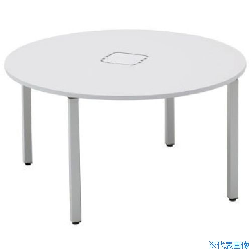 オレンジブック トラスコ中山　TRUSCOトヨスチール 円形テーブル アジャスター脚 1200 モカブラウン/ブラック 〔品番:NTS1200RTMB〕[ 注番:5067178]特長●コードボックスを標準装備しています。●キャスター付タイプ...