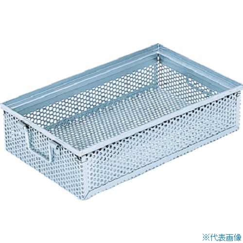 オレンジブック トラスコ中山　TRUSCOTRUSCO スチール容器 角型パンチングBOX 有効内寸444×284×107.5 〔品番:VPB5〕[ 注番:5069912]特長●積み重ねして油切りなどができます。●さびにくい亜鉛メッキ・光沢...