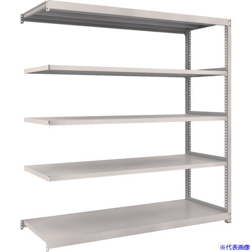 オレンジブック トラスコ中山　TRUSCOTRUSCO スチールラック M2型 軽中量ボルトレス棚 1760×600×H1800 5段 連結型 ネオグレー 〔品番:M26665B〕[ 注番:5085985]特長●ボルトを1本も使用していない...
