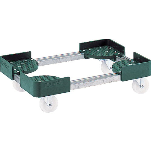 オレンジブック トラスコ中山　TRUSCOTRUSCO 伸縮式コンテナ台車 内寸400-500X600-700 スチール製 〔品番:FCD4060〕[ 注番:5125235]特長●10mmピッチで自由に寸法の調整ができます。仕様●均等荷重(...