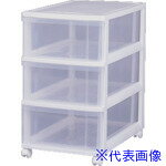 オレンジブック トラスコ中山　TRUSCOIRIS 219575 ロングチェスト LC−653 ホワイト/クリア 〔品番:LC653〕[ 注番:5133271]特長●押入れ収納に最適なサイズのチェストです。●一般的な押入れなら横に2個並べて...