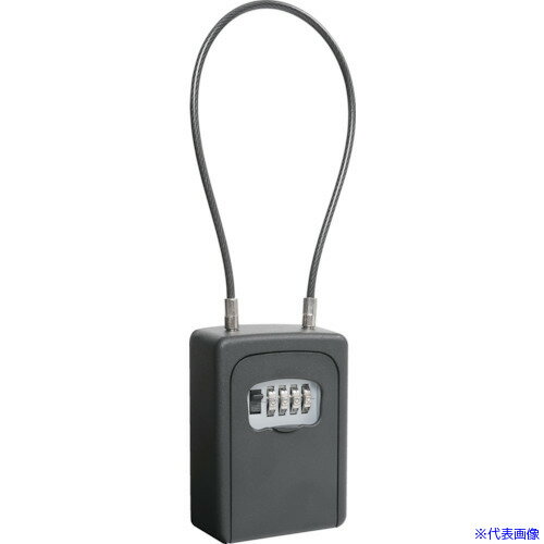 オレンジブック トラスコ中山　TRUSCOカール キーボックス(ワイヤー吊り下げタイプ) ブラック 〔品番:CKBS03K〕[ 注番:5137067]特長●鍵の保管、受け渡しに便利なキーボックスです。●ダイヤルはお好みで4桁の番号を何度でも...