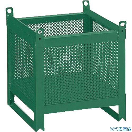 オレンジブック トラスコ中山　TRUSCOTRUSCO ミニカーゴ パンチング型 450X450XH450 〔品番:VJ452〕[ 注番:5168708]特長●切り粉、半製品の保管、積み上げに最適です。●ハンドリフターでの移動も可能です。用...