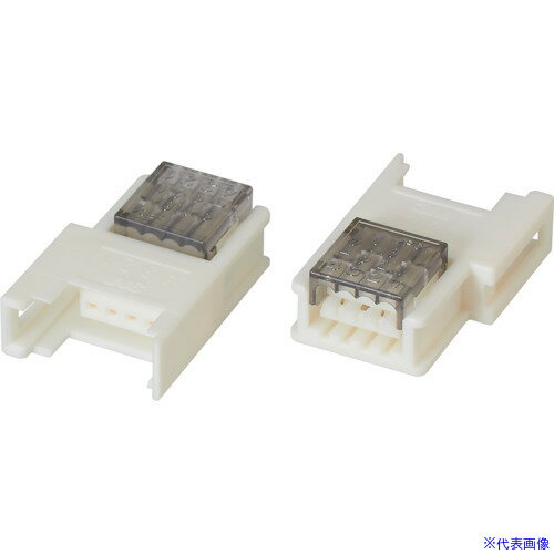 オレンジブック トラスコ中山　TRUSCO3M ミニ・クランプIII ワイヤーマウントソケット 電線中継接続用 4極 〔品番:37B04C206W00MB〕[ 注番:5216018]特長●電線を挿入しプライヤーでかしめるだけの簡単・確実な圧...