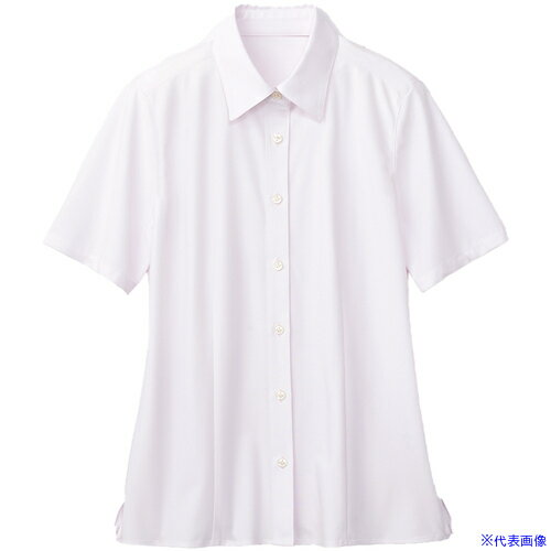 オレンジブック トラスコ中山　TRUSCOGROW ブラウス シャツ レディース 半袖 ピンク 21号 〔品番:GBSL2210D621〕[ 注番:5216237]特長●しなやかでトロンとした肌触りが心地よい、ストライプ柄のレディース半袖ブ...