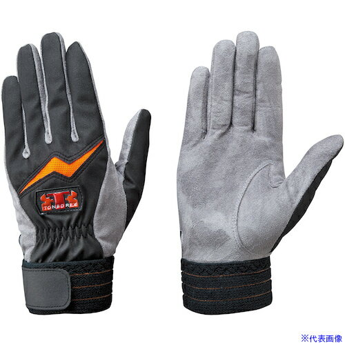 オレンジブック トラスコ中山　TRUSCOトンボレックス 人工スエード×合成皮革手袋 〔品番:E230BKGSS〕[ 注番:5217863]特長●水で濡れても大きなグリップ力を発揮する手袋です。仕様●色：ブラック×グレー●サイズ：SS●全長...